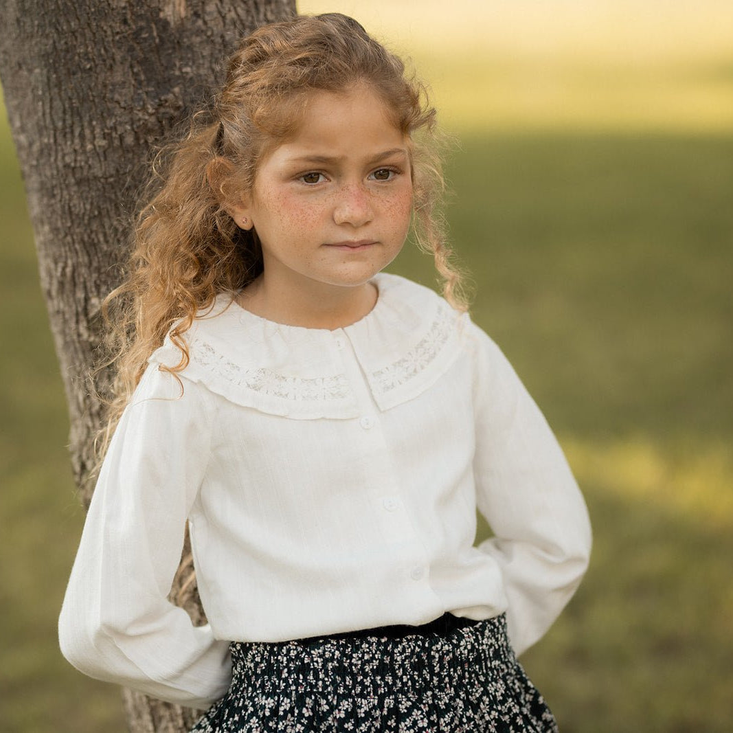 חולצה צווארון בנות – Hadas Mini Love